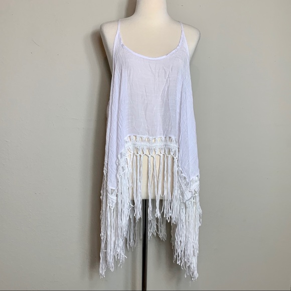 Cupshe | Tops | 3x25cupshe Embroidered White Tank Size Medium | Poshmark